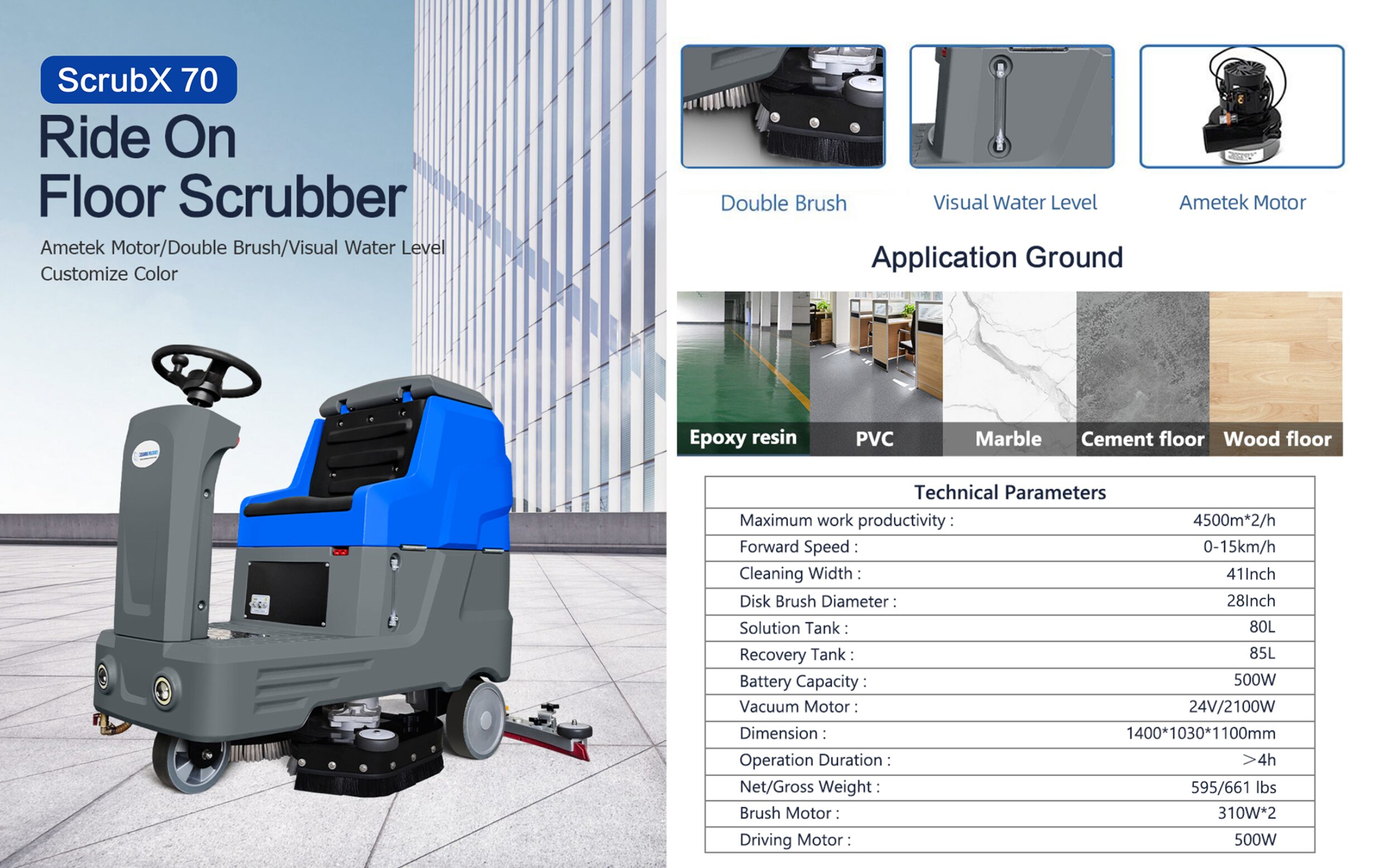 ScrubX 70 Ride-On Floor Scrubber For Sale In Canada