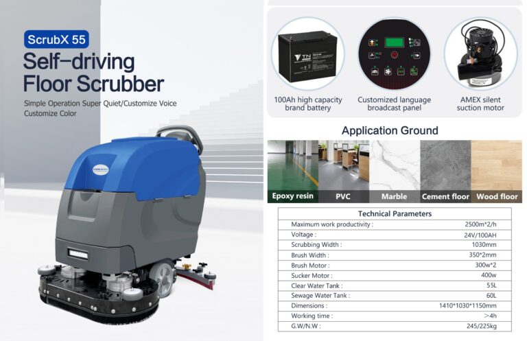 ScrubX 55 – Self-Driving Floor Scrubber | Cleaning Machines